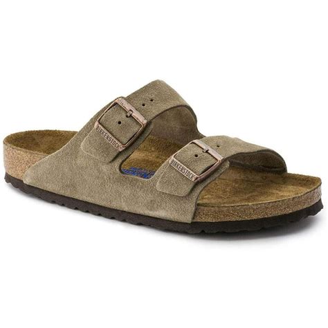 Arizona Soft Footbed Suede Leather In Taupe Birkenstock Nz