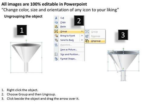 D Funnel PowerPoint Clipart Graphics Slides