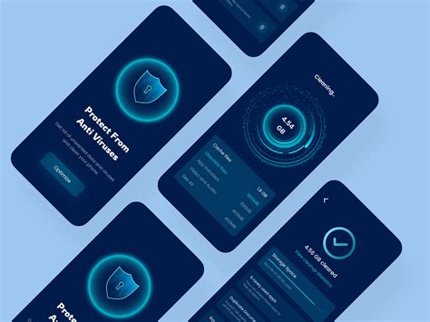 Antivirus Malware Security App UI Design Behance