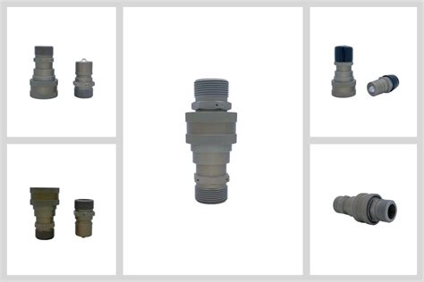 High Precision Customized Aluminum Self Sealing Quick Coupling Aluminum Self Sealing Quick