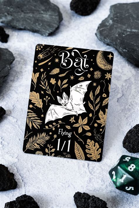 Stainless Steel Bat Token Metal Mtg Tokens Legendary Artifacts