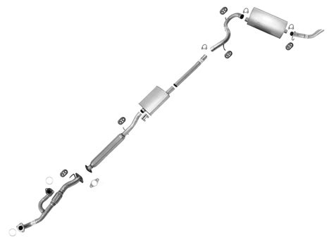 Extension Pipes Resonator Rear Muffler Tail Pipe For Saturn Vue 35l