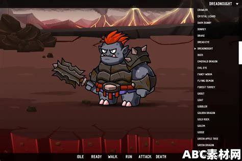 奇幻怪物2d角色动画 unity asset fantasy monsters animated megapack v2 5 abc素材资源网