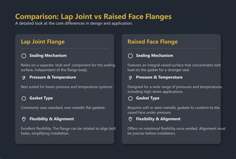Lap Joint Flange Vs Raised Face Flange Key Differences Mfg Shop