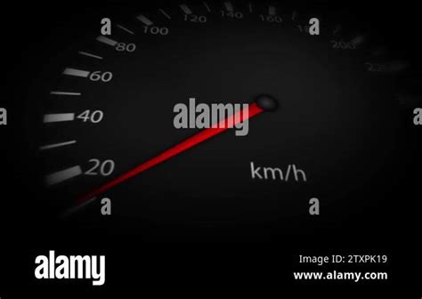 4k Car Speedometer Pointer High Speed Loop 4k Animation Of A Car Or Truck Speedometer Start Up