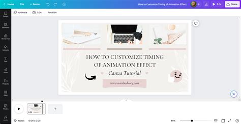 How To Customize Timing Of Animation Effect 5 Natalie Ducey