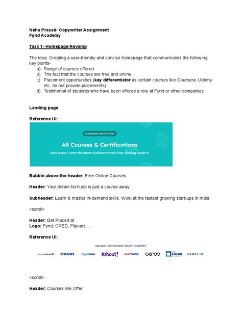 neha prasad copywriter assignment fynd download free pdf