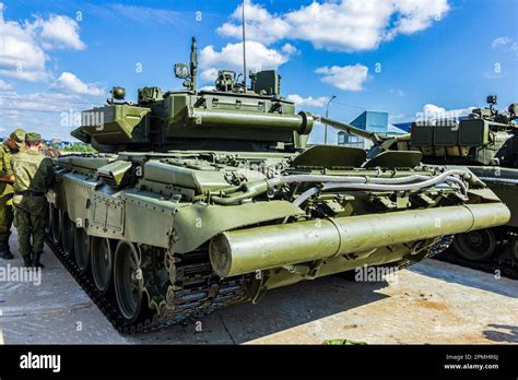 The Main Battle Tank T 90a Vladimir Of The Russian Army At The
