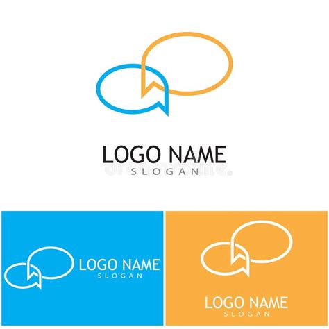 Speech Bubble Logo Template Vector Illustration Stock Vector Illustration Of Design