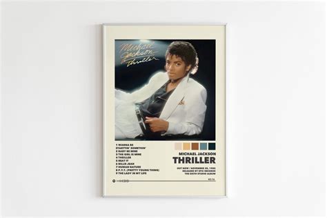 Michael Jackson Posters Thriller Poster Album Cover Poster Poster