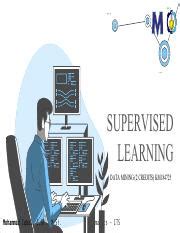 SUPERVISED LEARNING PART DATA MINING COURSE Pdf SUPERVISED LEARNING DATA MINING CREDITS