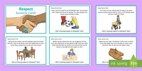 Respect Scenario Cards