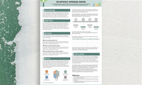 학술 논문 포스터 Ppt 양식 80x120cm 학회 논문 포스터 학술제 파워포인트 템플릿 네이버 블로그