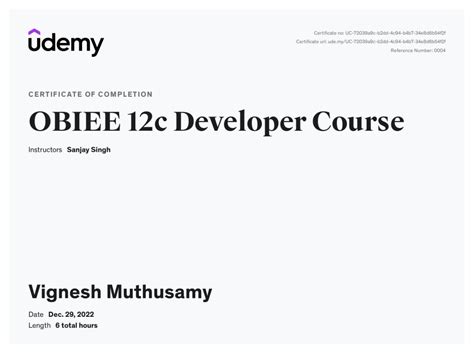 vignesh muthusamy on linkedin udemy course completion certificate