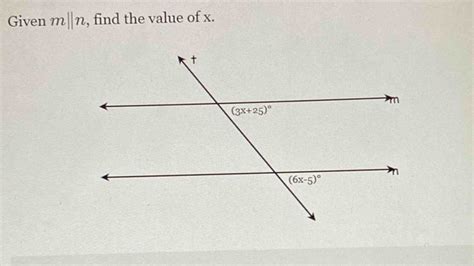 Given M N Find The Value Of X [geometry]