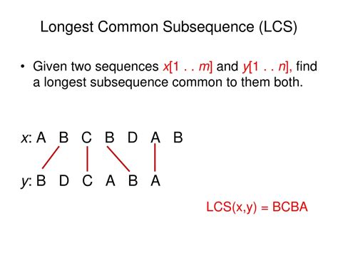 Ppt Dynamic Programming For Longest Common Subsequence Powerpoint