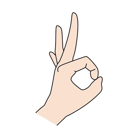Hand Okay Or Agreement Illustration 26424162 Vector Art At Vecteezy