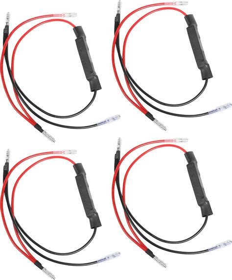 Racoona 4pcs Motorcycle Turn Signal Led Resistor 12v Flash Blinker Fix Error Car Accessories
