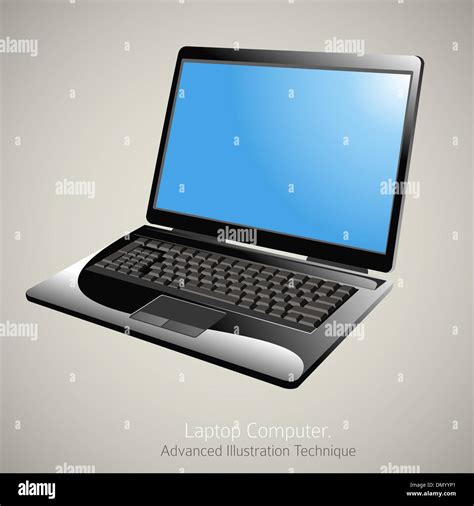 Laptop Computer Vector Illustration Stock Vector Image And Art Alamy