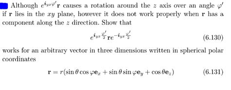 Solved Although Eiyxφ′r Causes A Rotation Around The Z Axis