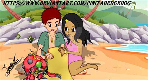 Jazz E Izzy En La Playa By Pinitahedgehog On Deviantart