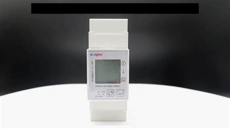 Smart ZigBee Energy Meter Single Phase A Din Rail Power Monitor KWh Wattmeter Voltmeter