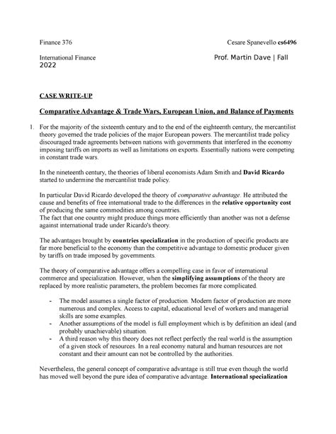 If Case If Case Write Up With Professor Martin Got A 92100