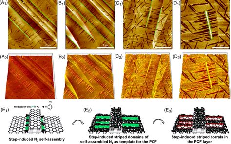 Graphitic Step‐induced Patterns In The Functionalized Layer A1d1