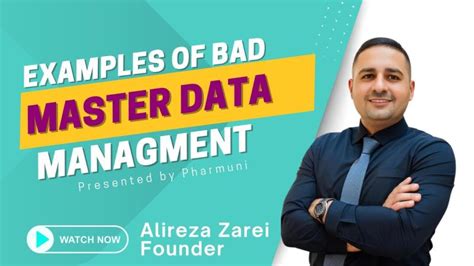 Gmp Master Data Management Basics Examples Of Bad Master Data