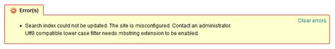 mbstring error uncaught exception zend search lucene exception