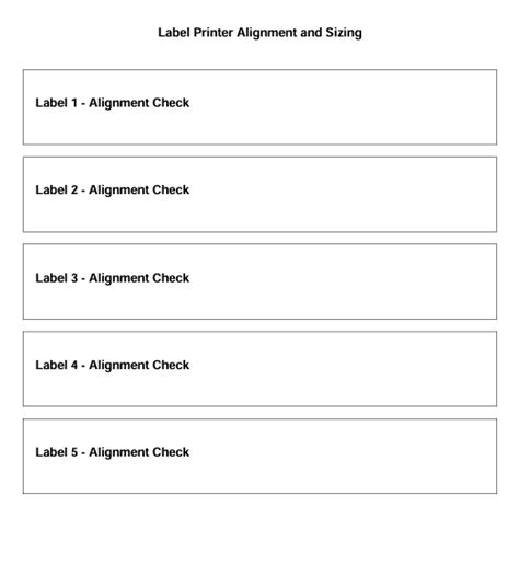 Label Printer Test Page Printtester