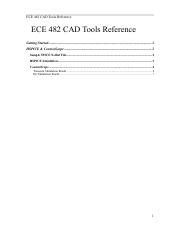 ECE CAD HSPICE Pdf ECE CAD Tools Reference ECE CAD Tools Reference Getting