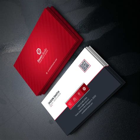 red elegant corporate card turbo premium space fastcode space