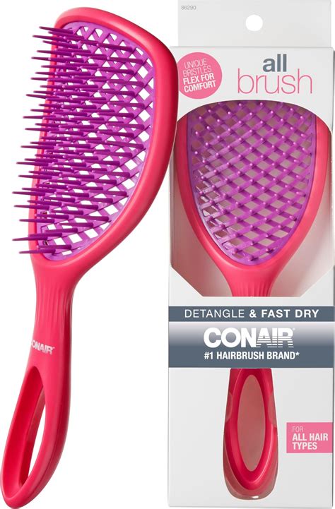Conair Allbrush Vented Paddle Hairbrush Hair Brush Detangling Brush Wet Hair
