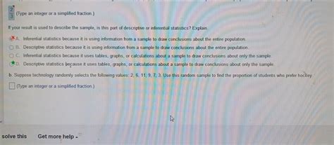 Type An Integer Or A Simplified Fraction If Your