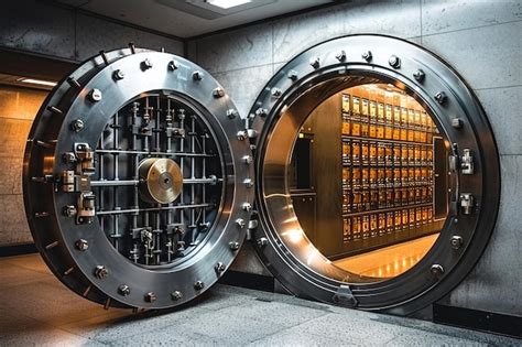 Premium Photo Bank Vault Door Opening Inside View Of A Massive Secure