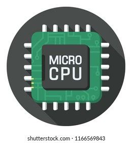 3 541 Processor Flat Icon Vector Image Images Stock Photos Vectors Shutterstock