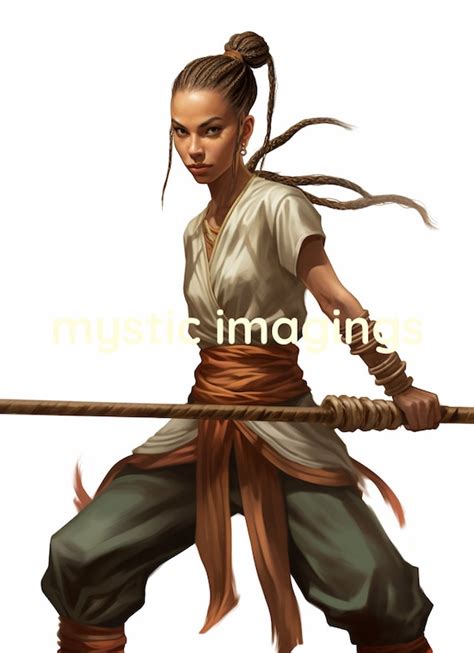 Female Monk Art