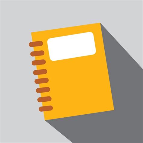 Premium Vector Vector Note Book Design In Yellow Color And Note Book