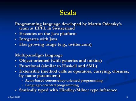 Ppt Multiparadigm Programming In Scala Powerpoint Presentation Free