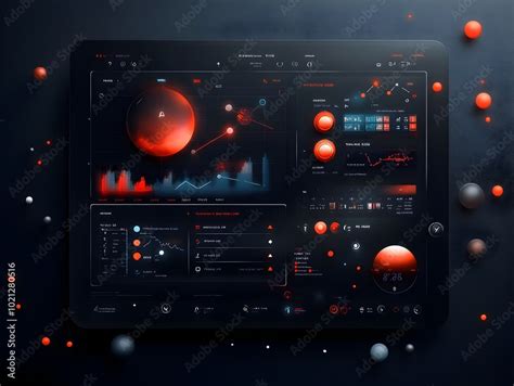 Visually Striking Digital Data Dashboard Featuring A Clean And Modern