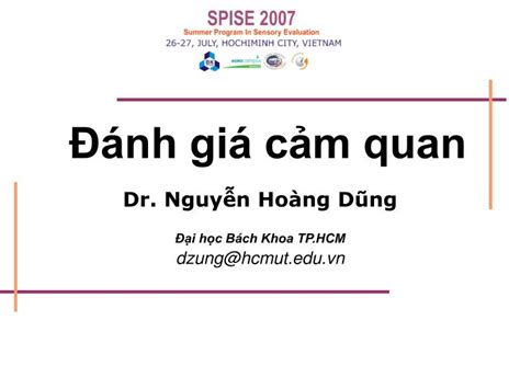 PPT Đánh giá cảm quan PowerPoint Presentation free download ID
