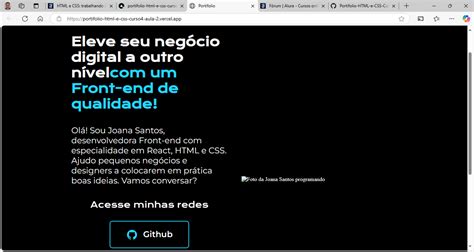 Lista De Exercícios Github E Vercel Html E Css Trabalhando Com
