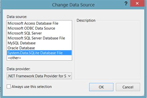 How To Configure Entity Framework 6 For Sqlite In Visual Studio 2013 Stack Overflow