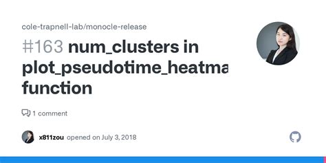 Numclusters In Plotpseudotimeheatmap Function · Issue 163 · Cole