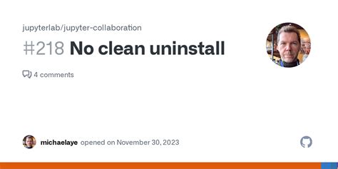 No Clean Uninstall · Issue 218 · Jupyterlab Jupyter Collaboration · Github