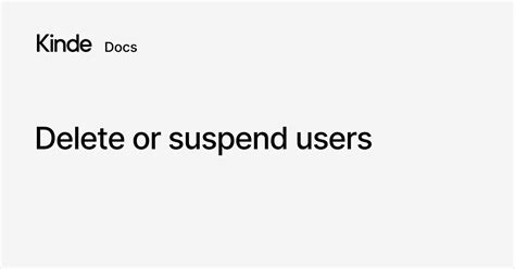 Delete Or Suspend Users Kinde Docs