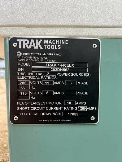 Used Sold Prototrak Trak Trl 1440 Ex Cnc Lathe Southwestern Industies Like Brand New At Mac