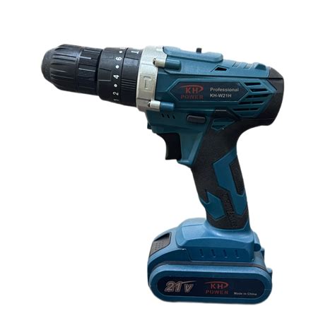 Cordless Impact Drill Set With 2x21v 2ahm Batteries Charger