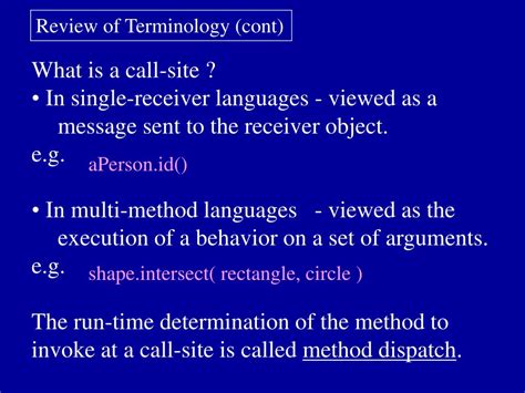 Ppt Multi Method Dispatch Using Multiple Row Displacement Powerpoint